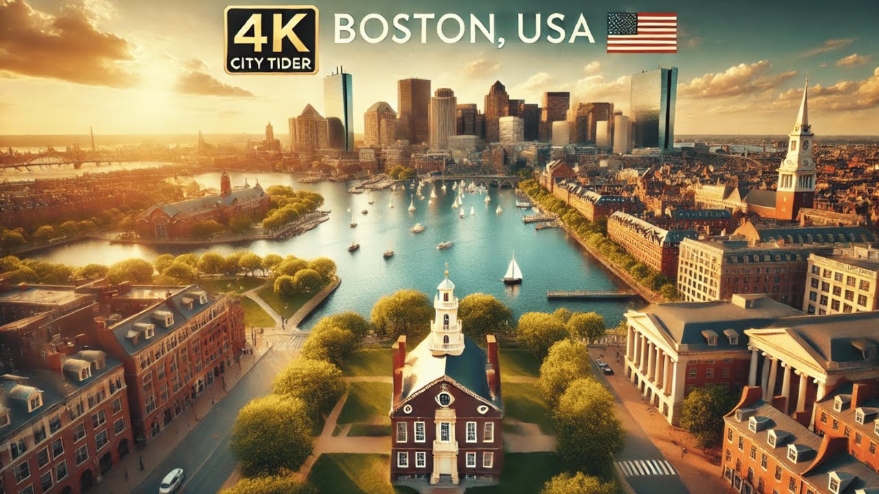 BOSTON , USA 🇺🇸 Drone Footage - YouTube