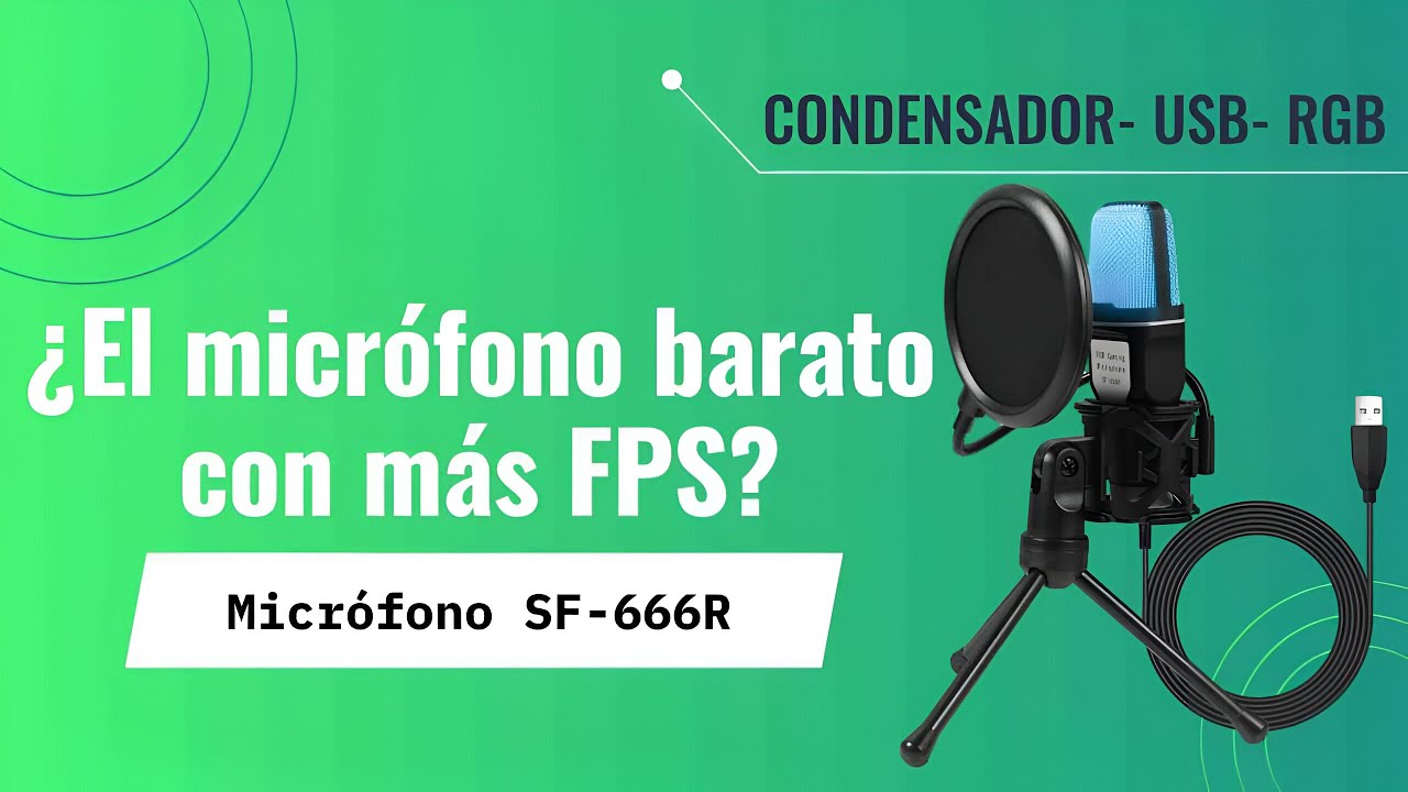 PROBANDO LA CALIDAD DEL MICRÓFONO SF 666 RGB - YouTube