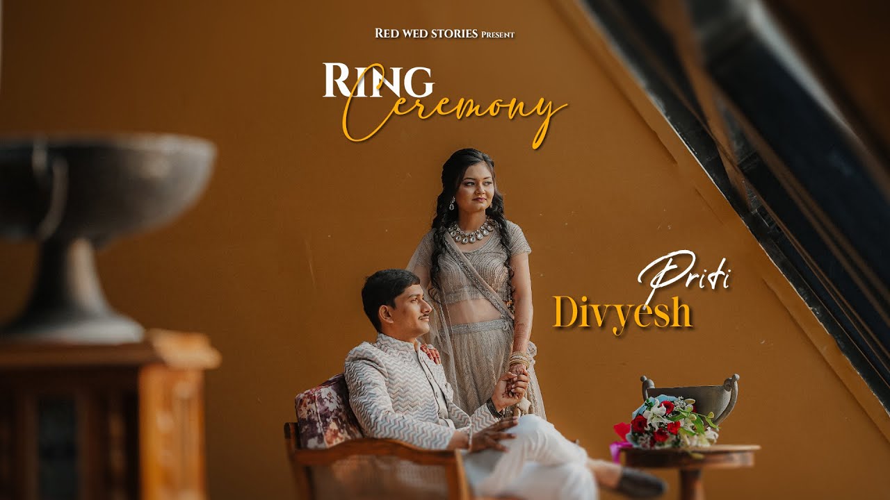 A Ring to Remember 💍 | Divyesh & Priti's Enchanting Engagement at Red ...