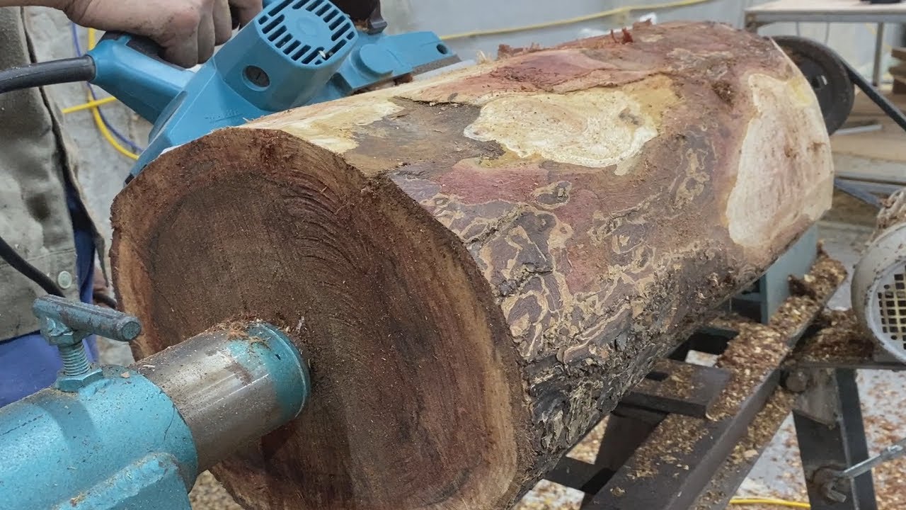 Creative Craft Wood Turning Skills // Art On A Wood Lathe - YouTube