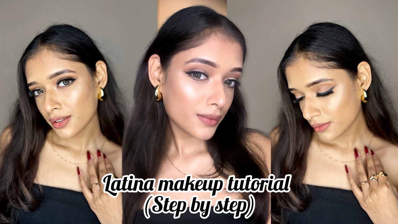 Latina makeup tutorial step by step | Glam makeup tutorial | Shocking ...