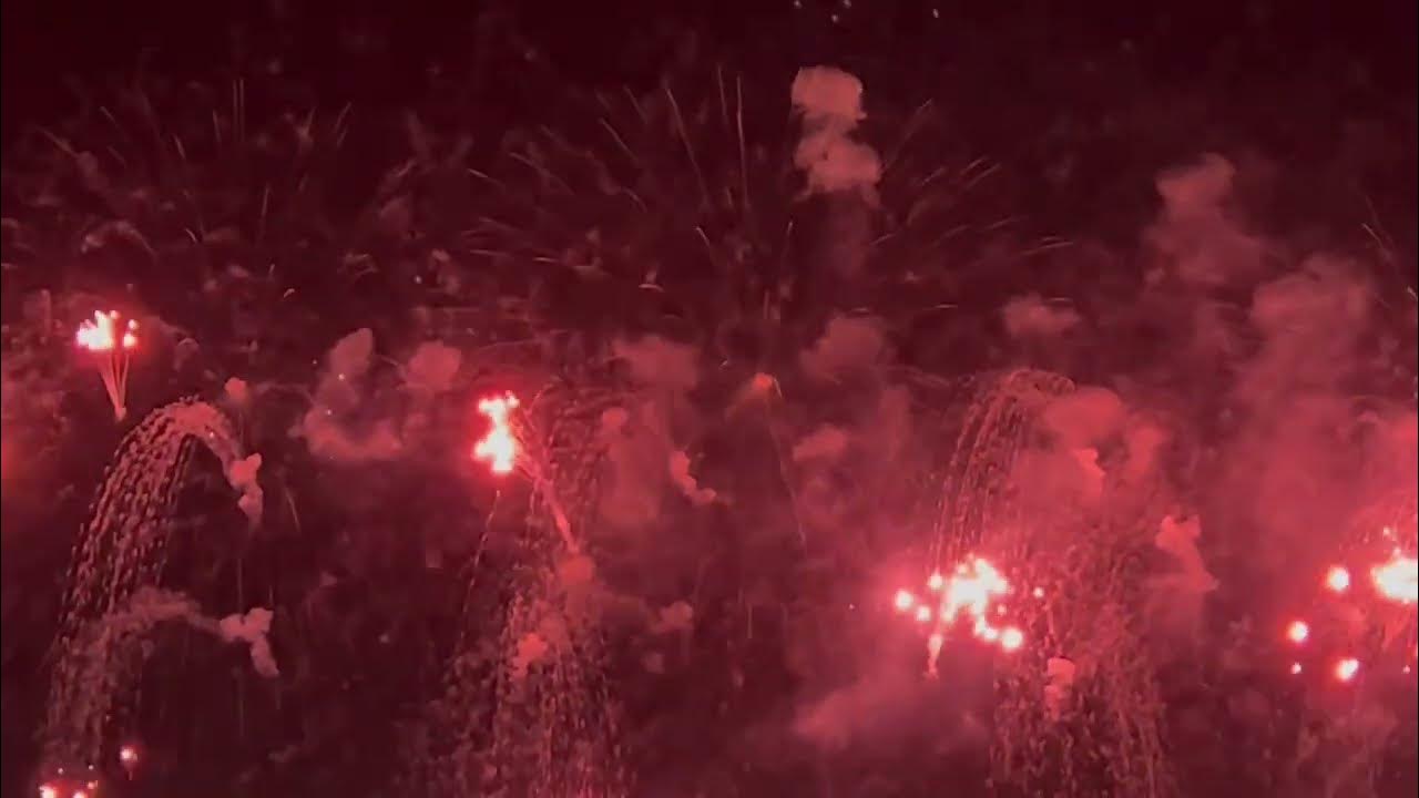 Drone light and fireworks display - YouTube