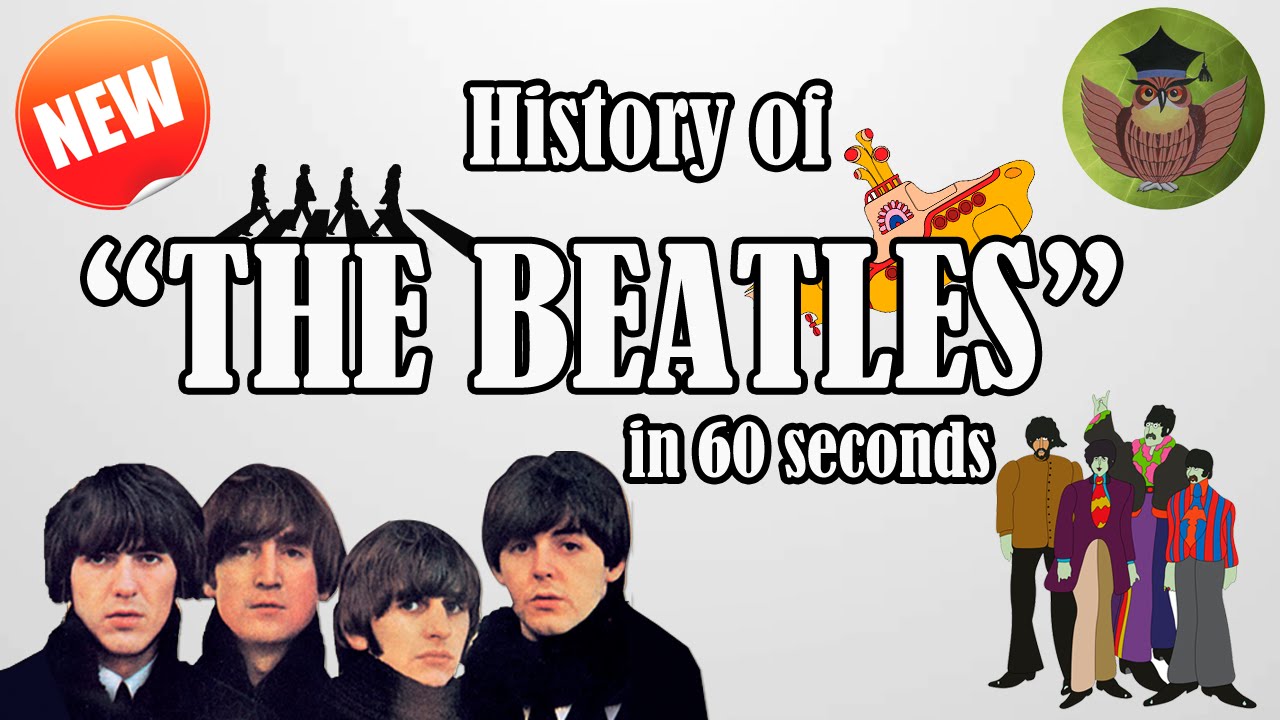 The Beatles history in 60 seconds - YouTube