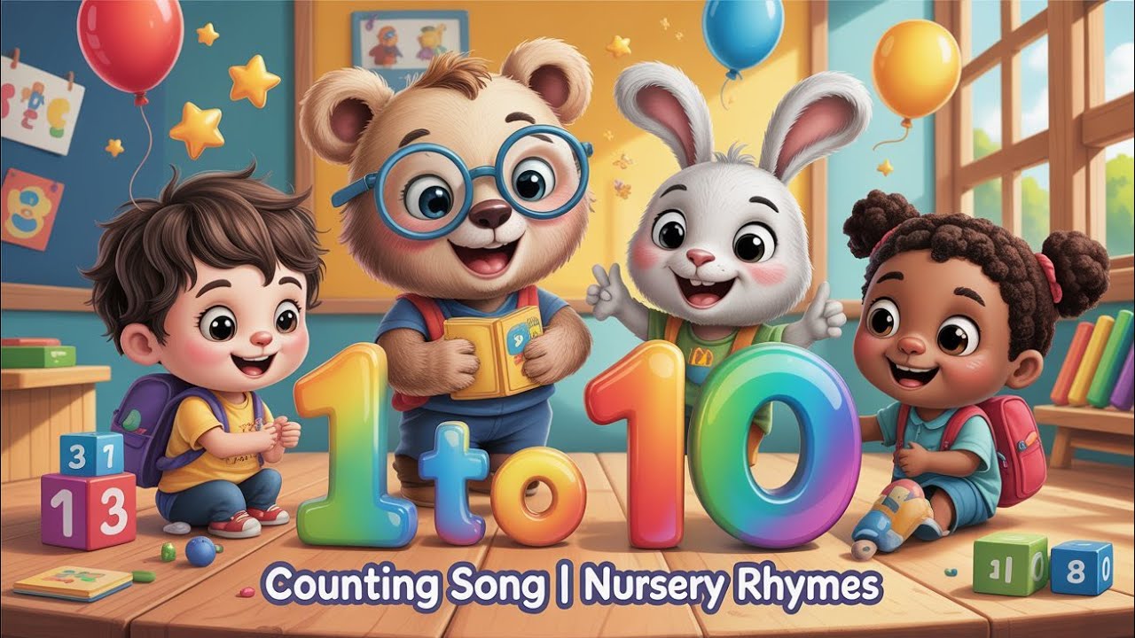 Counting 1-10 Song | Number Songs for Children | Nursery Rhymes & Kids ...