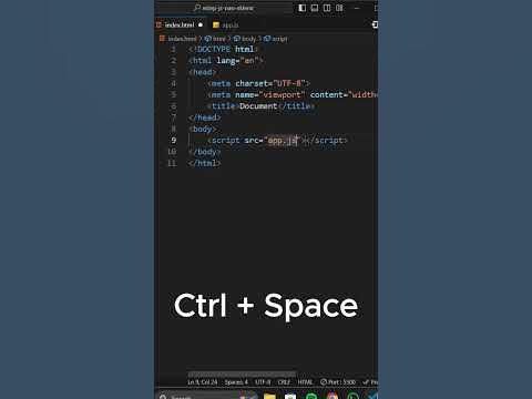 add js file into html #html #video #vscode #js #javascript - YouTube