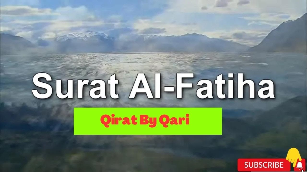 "Surah Fatiha" | Qirat By Qari | Free Copyright Sound | #bysundusmoghul ...