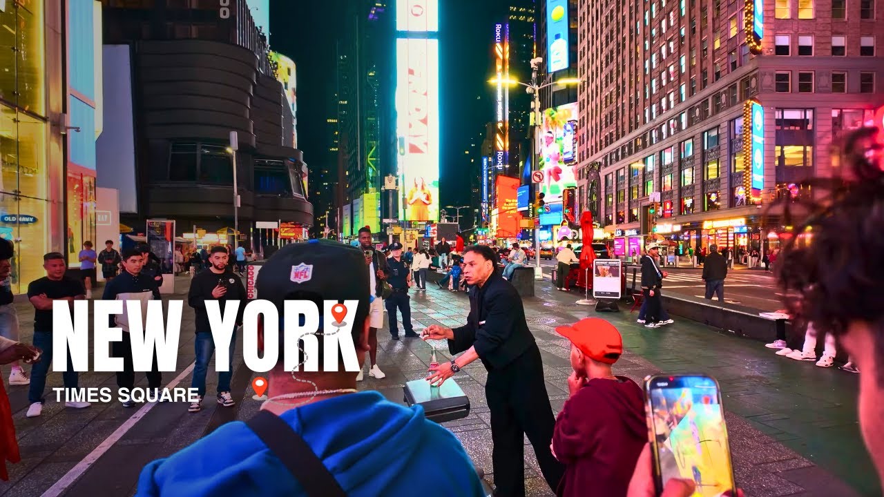Times Square after MIDNIGHT | 4K HDR New York City Walking Tour 2025 ...