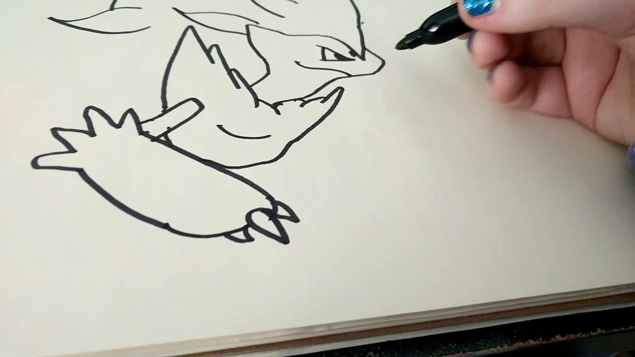 Pokemon Zoroark Drawing Tutorial! -Just Draw Tutorial - YouTube