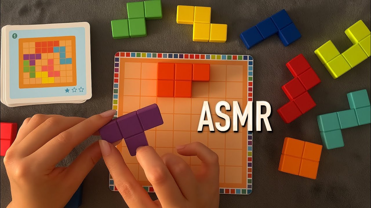 😴ASMR - Wooden Puzzle 🧩 - Clicky Whispers - YouTube