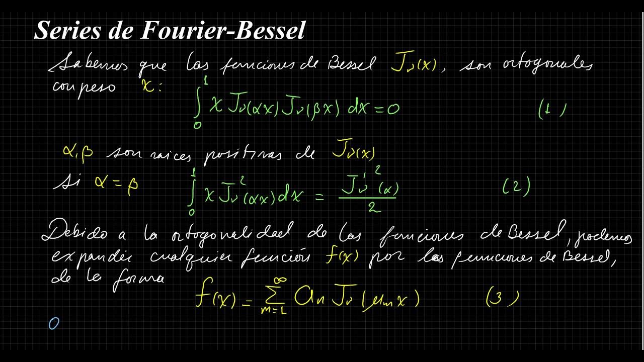 Series de Fourier-Bessel - YouTube
