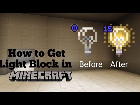 How to Get Light Block in Minecraft PE - YouTube