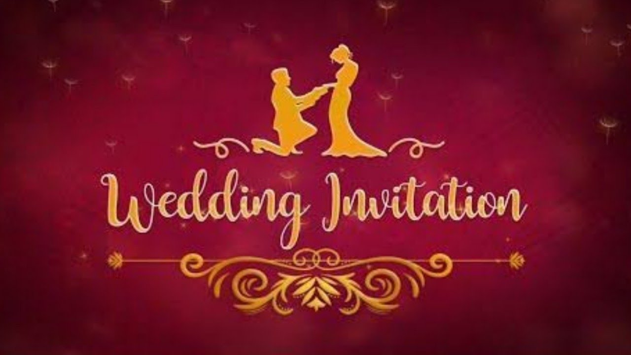 Wedding Invitation Video | Wedding Invitation background video | Video ...