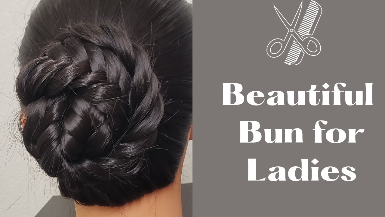 Simple and Beautiful Bun for Ladies@perfectstylehair - YouTube