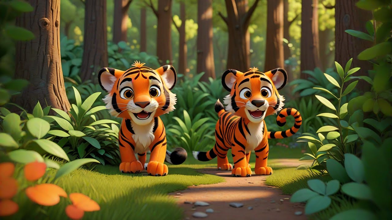 Three Tiny Tigers Tap and Twirl | Tiger Counting Song for Kids | Nursery Rhymes and Baby Songs ...