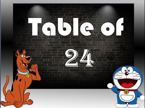 Table of 24 | 24 X Table | Kids Multiplication table - YouTube