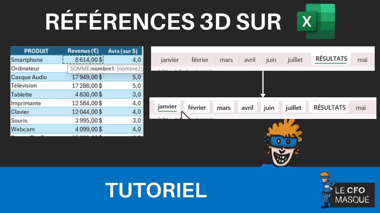 Maîtrisez les RÉFÉRENCES 3D dans Excel en quelques minutes - YouTube
