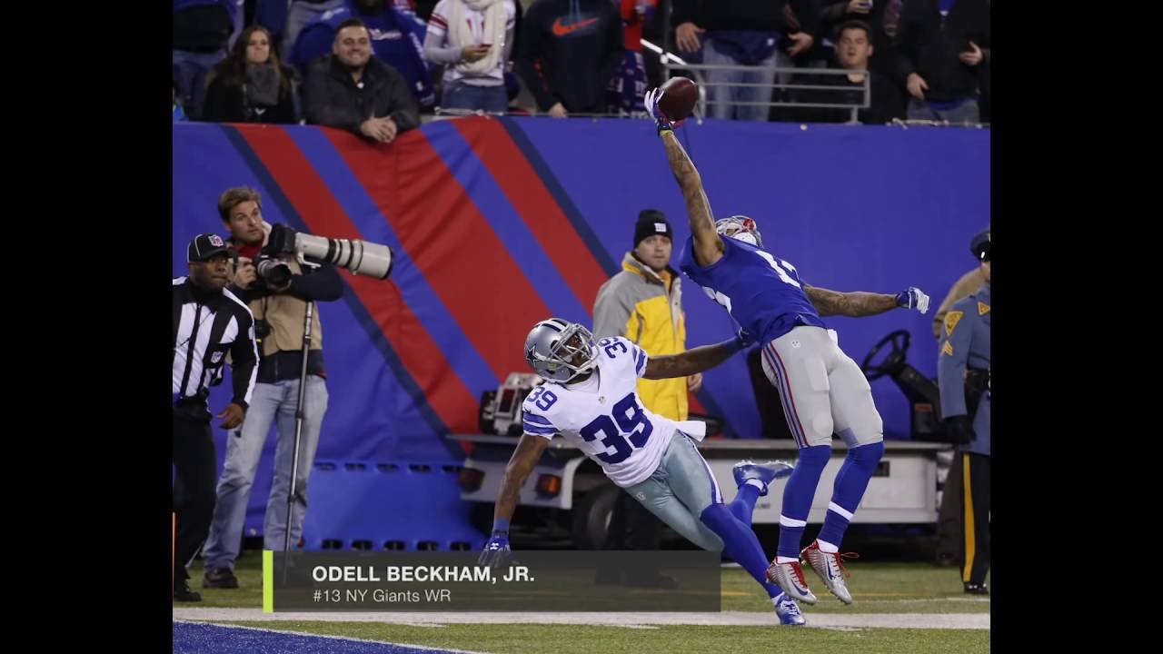 Odell Beckham Jr.'s one handed catch against Cowboys - YouTube