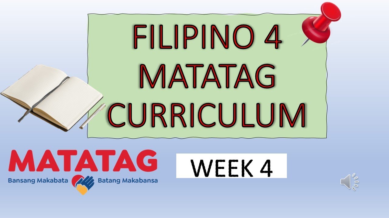 FILIPINO 4 MATATAG CURRICULUM week 4 - YouTube