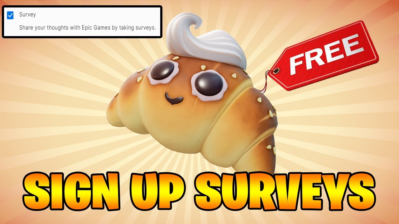 How to get email surveys by signing up in Fortnite! (Get the Sir Beurre ...