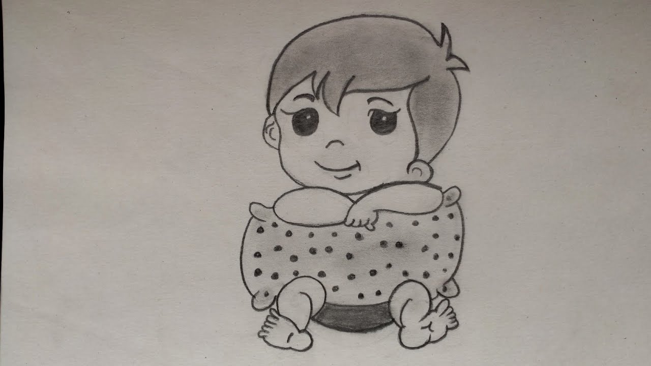 How to draw cute baby boy | How to draw a baby |baby easy drawing ...