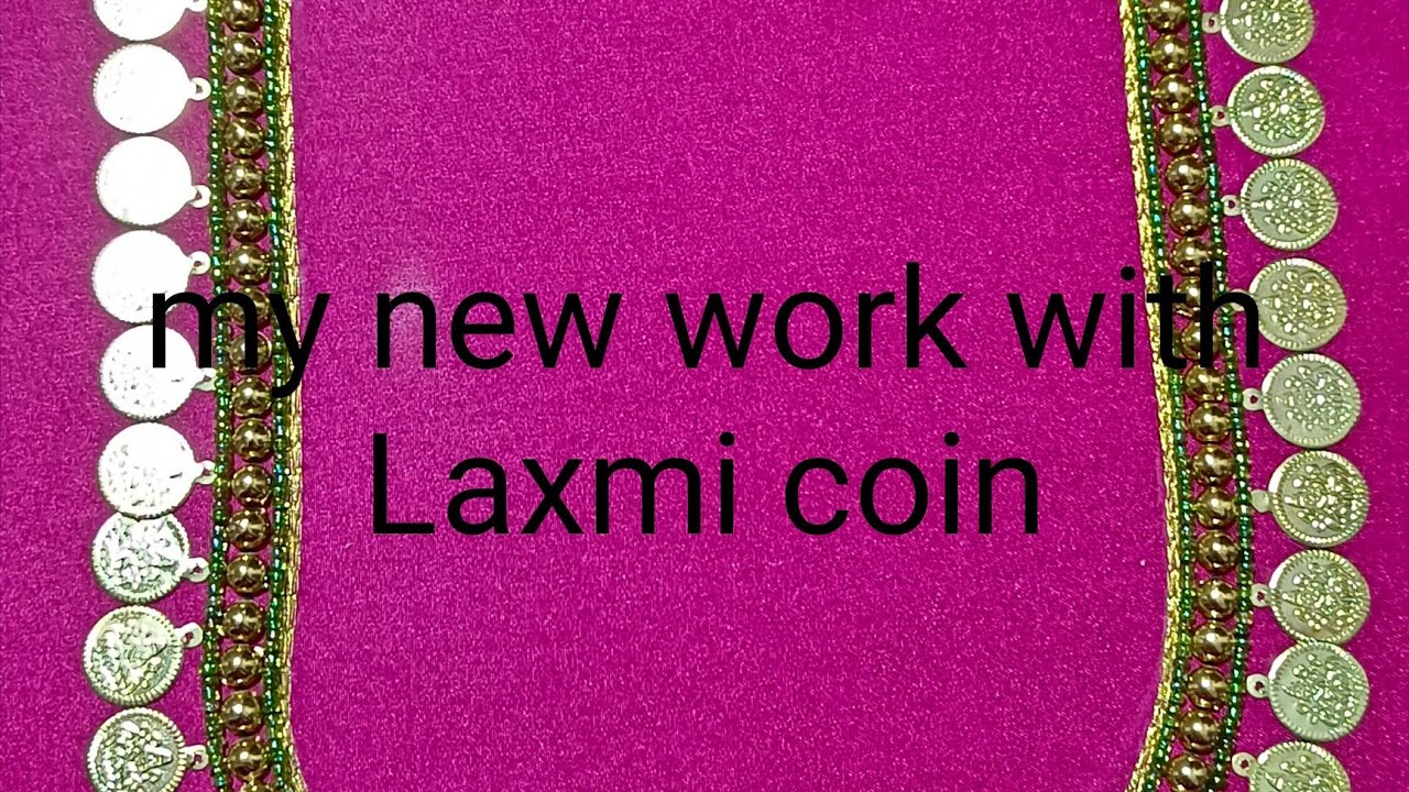 aari work/ lakshmi coin design/simple work/for beginners#sowmya ...
