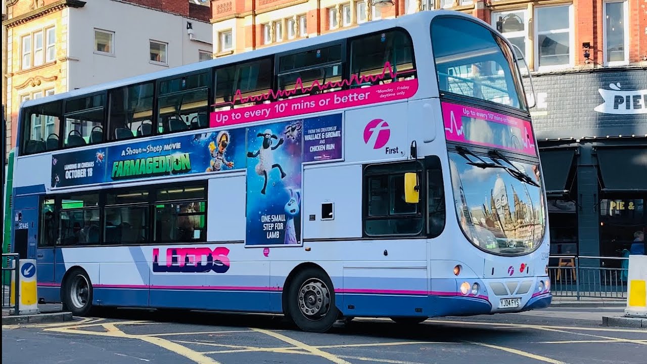 First Bus Leeds 32445 On 40 From Leeds To Seacroft - YouTube