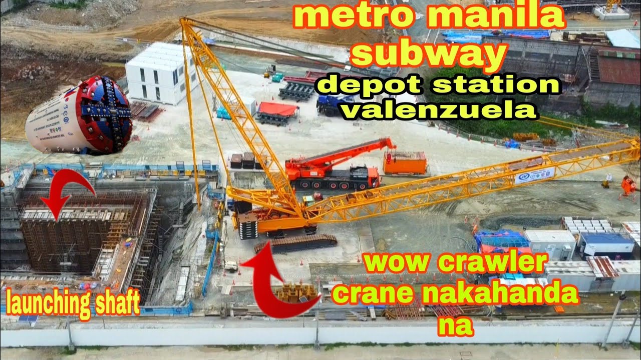 metro manila subway DEPOT STATION update||crawler crane nakahanda na||5 ...