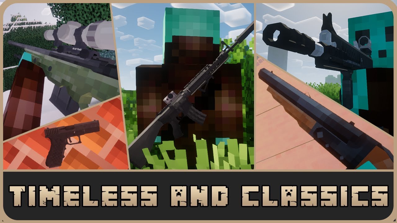 Minecraft Timeless And Classics Guns Mod Showcase Forge 1 16 5
