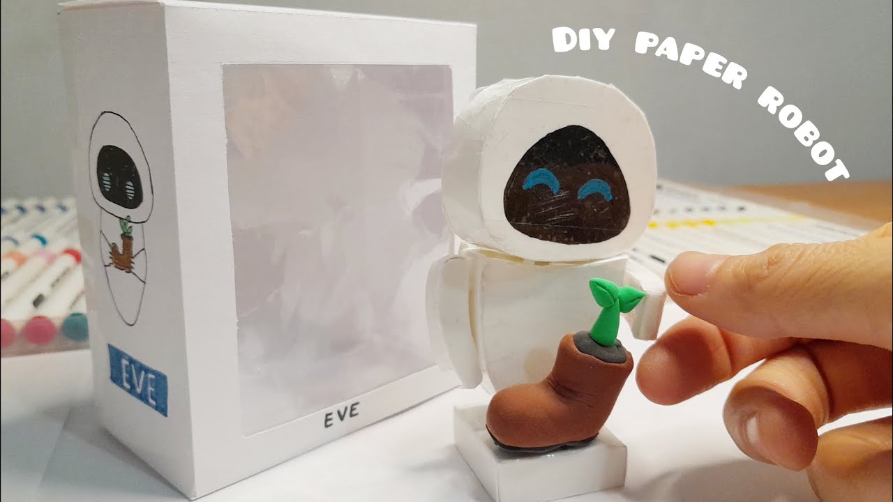 Paper Diy ️ paper robot tutorial ️ - YouTube