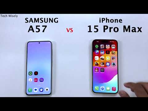 SAMSUNG A57 vs iPhone 15 Pro Max - Speed Test
