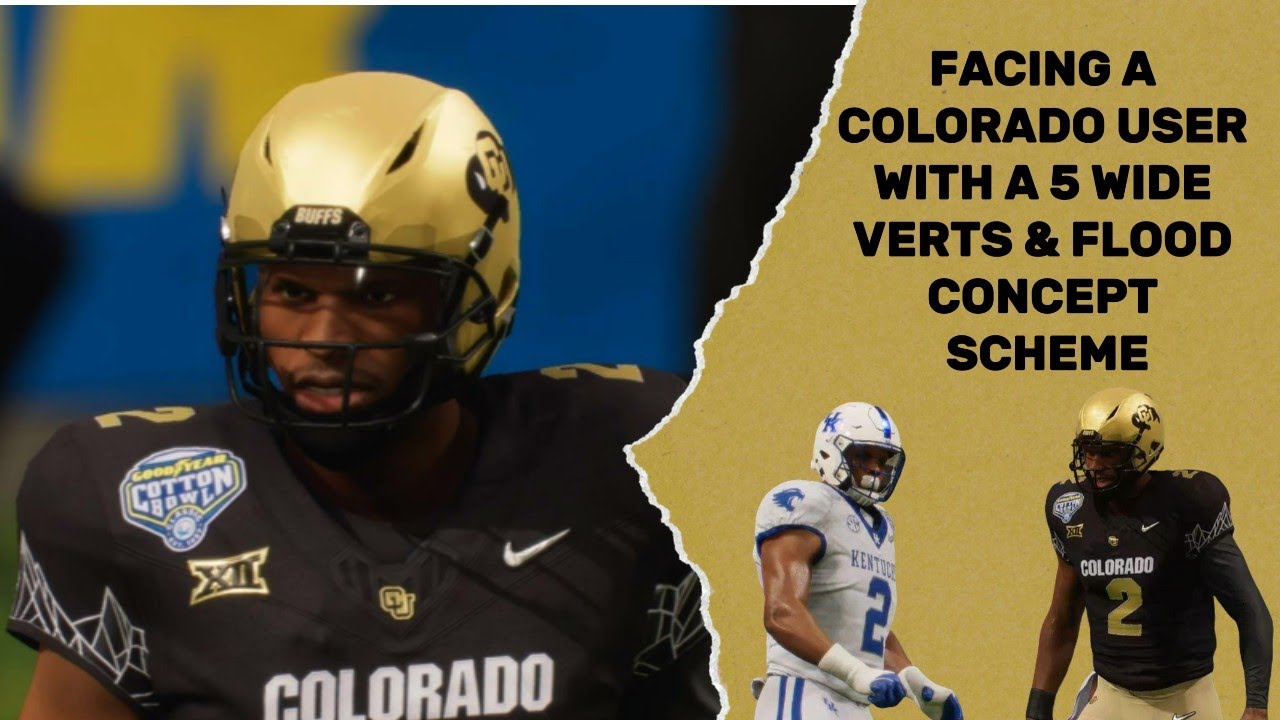 College Football 25 Facing A Colorado User With A 5 Wide Scheme Verts ...