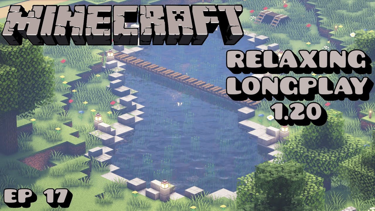 Building a Pond | Minecraft 1.20 | Relaxing Longplay | No Commentary ...