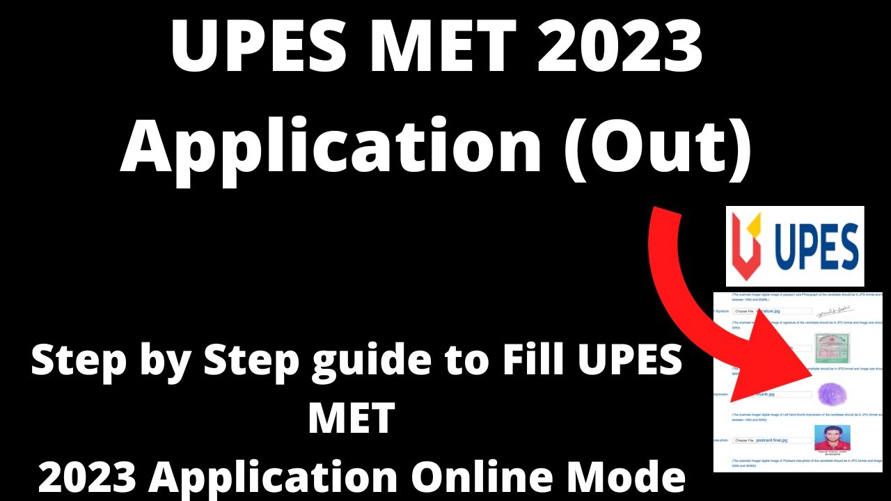 UPES MET 2023 Application (Started)- How to Fill UPES MET Application Form Online Mode - YouTube