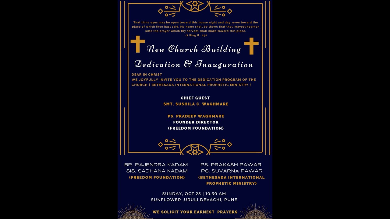 New Church Building Dedication & Inauguration - YouTube