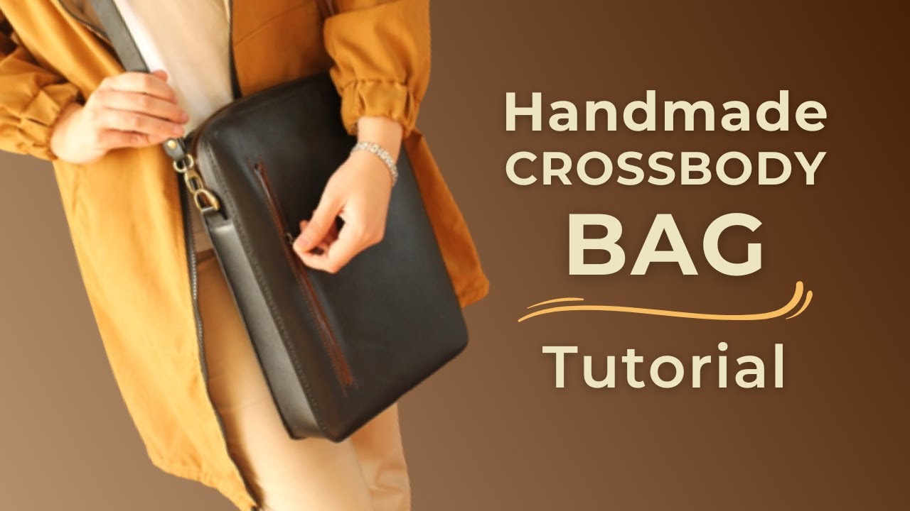 🔴pdf pattern + HANDMADE leather CROSSBODY BAG making |Tutorial | PART 2 | - YouTube