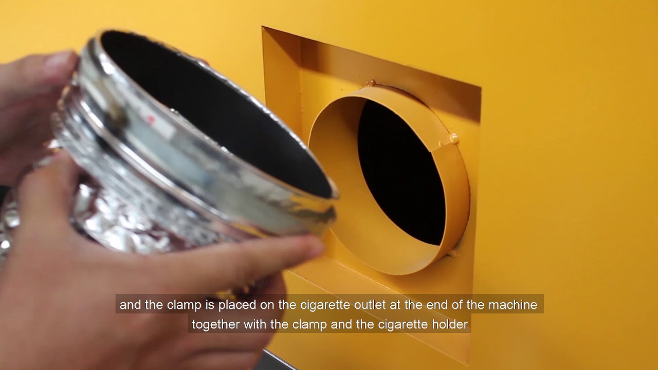 Now show how to install the smoke pipe of the laser engraving machine ...