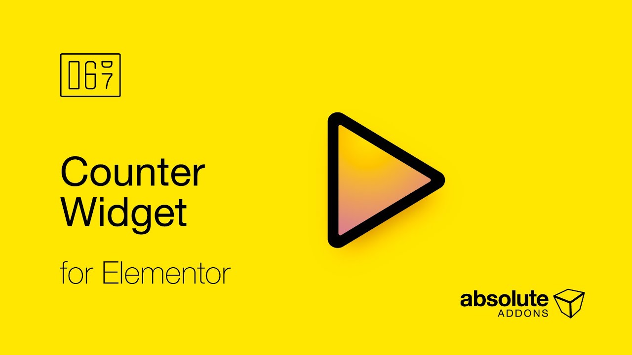 Counter Widget For Elementor || Absolute Addons - YouTube