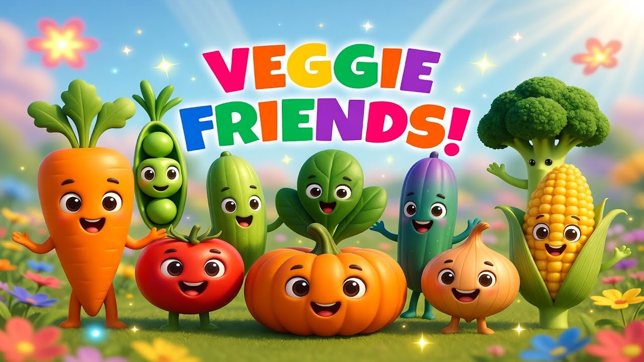 “Veggie Friends Adventure Poem 🌽🥕 | Fun 3D Animation for Kids!” - YouTube