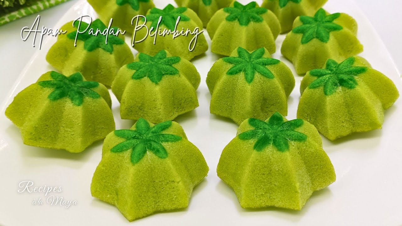 Apam Pandan Belimbing Tanpa Telur Tanpa Mixer | No Egg No Mixer ...