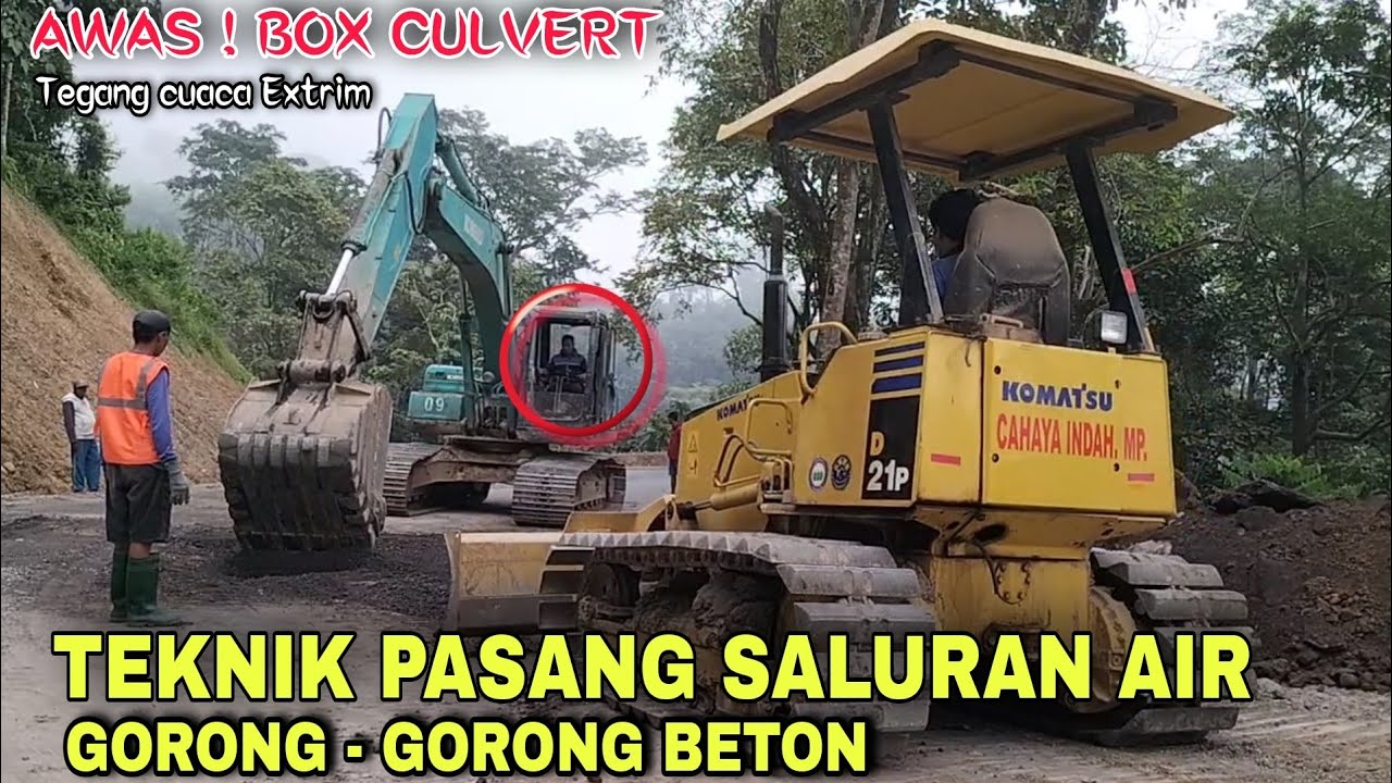 Cara Kerja Pasang Box Culvert BETON PRACETAK - YouTube