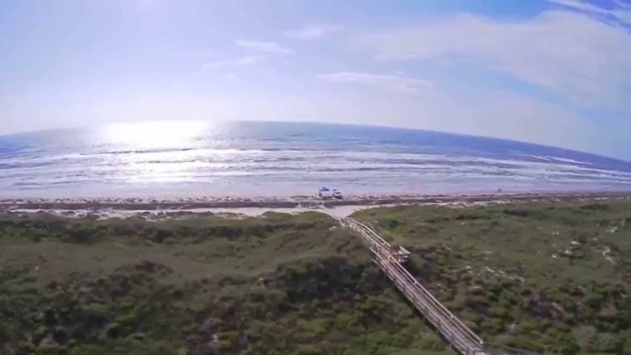 Mustang Island Towers view - YouTube