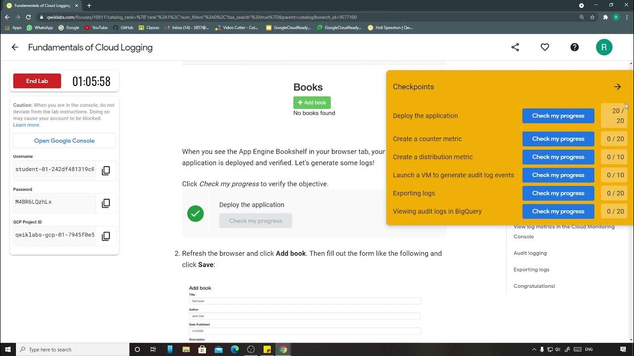 Fundamentals of Cloud Logging | Qwiklabs [GSP610] - YouTube