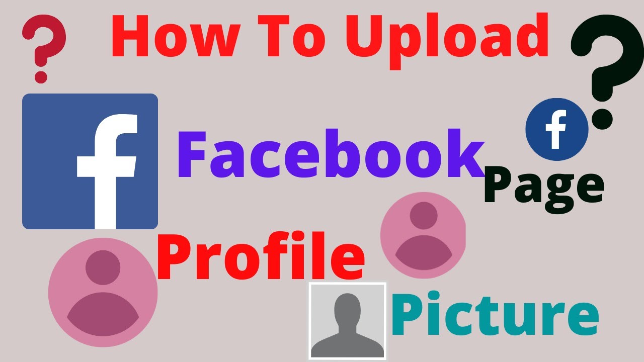 How to upload profile picture on facebook page - YouTube