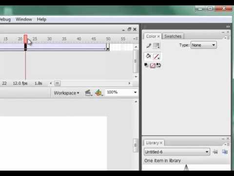Create motion guide animation in Flash CS3 - YouTube