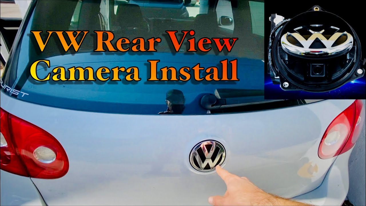 How to install Flip Badge Rear View Camera and RCD330 head unit in MK5 ...