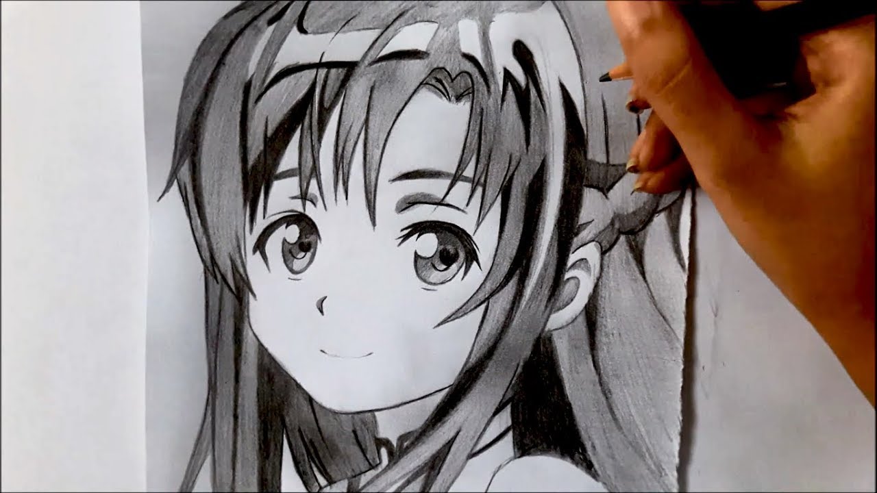 ᴴᴰ How I Draw Yuuki Asuna from Sword Art Online (Time Lapse) - YouTube