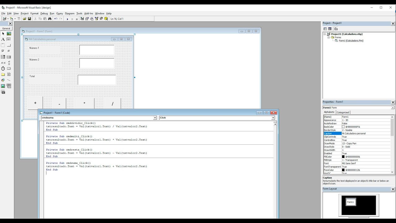 VISUAL BASIC | ACTIVANDO LAS HERRAMIENTAS (CALCULADORA) - YouTube