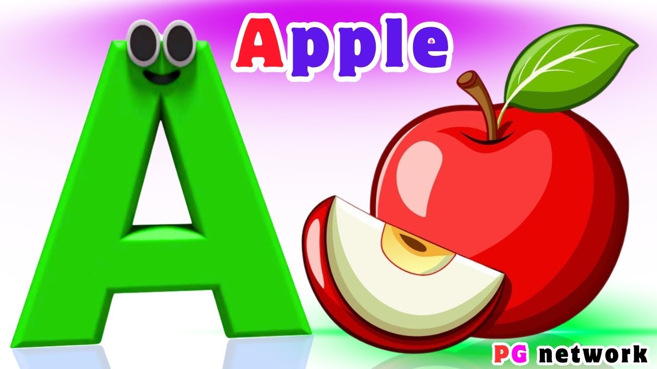 ABC song | a for apple | abc phonics song for toddlers | nursery rhymes ...