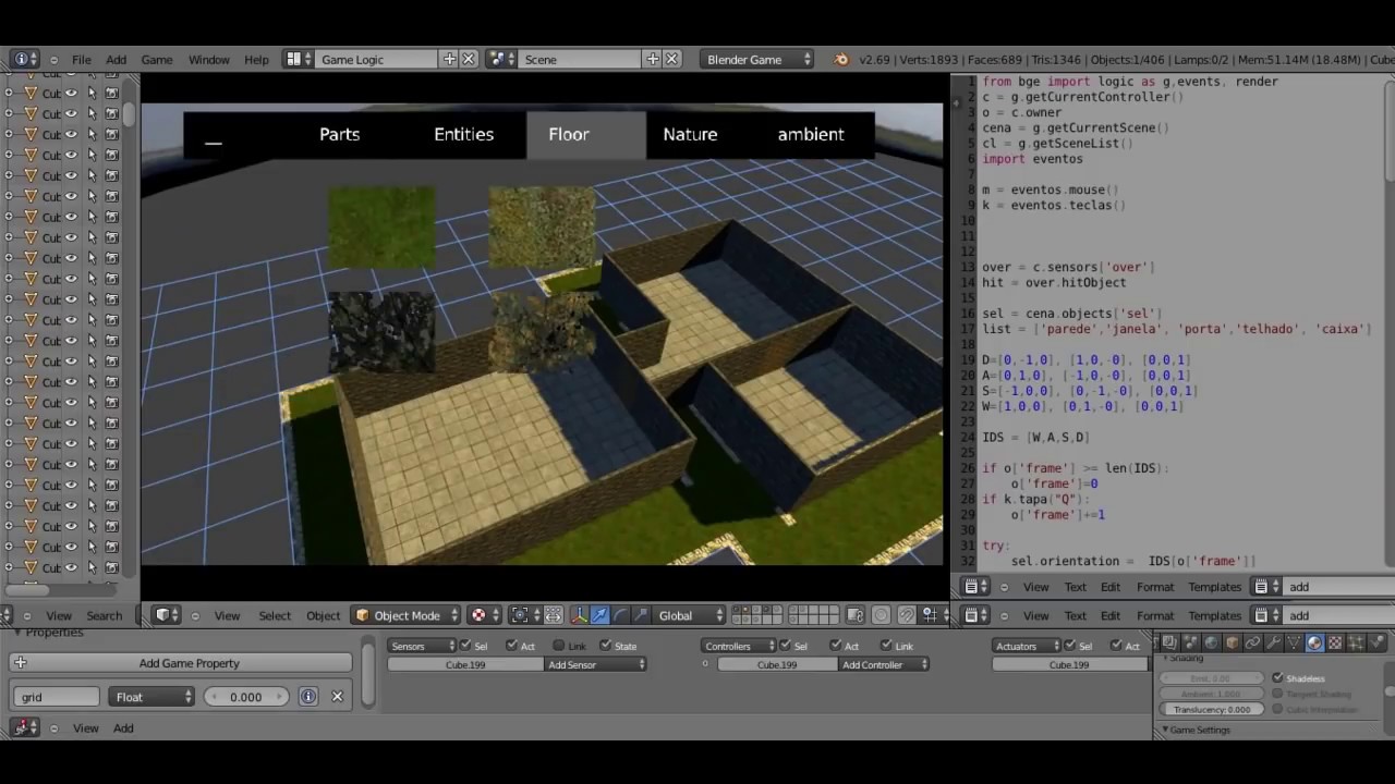 Blender Level Editor 3.0 (Game Maker in BGE - Project Six) - YouTube