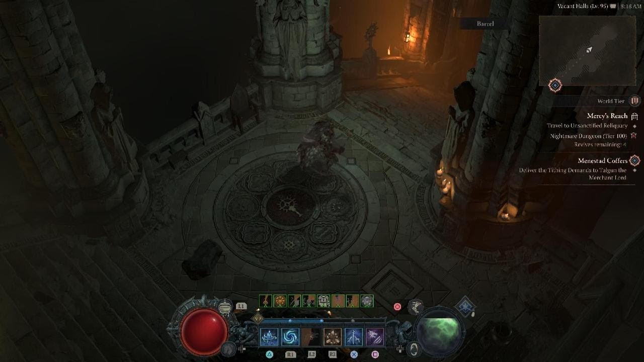 D4 S1 NMD 100 - Shred Bulwark Druid - Mercy's Reach - YouTube